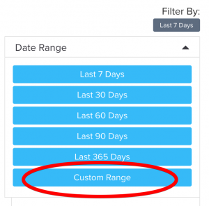 Analytics Improvements. Now Introducing Custom Date Ranges - Clearview ...